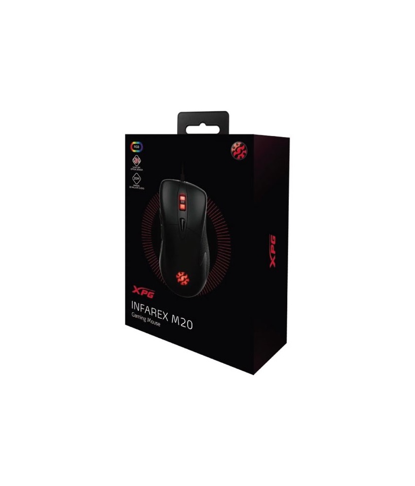 MOUSE GAMER ADATA XPG INFAREX M20 OPTICAL 5000 DPI RGB
